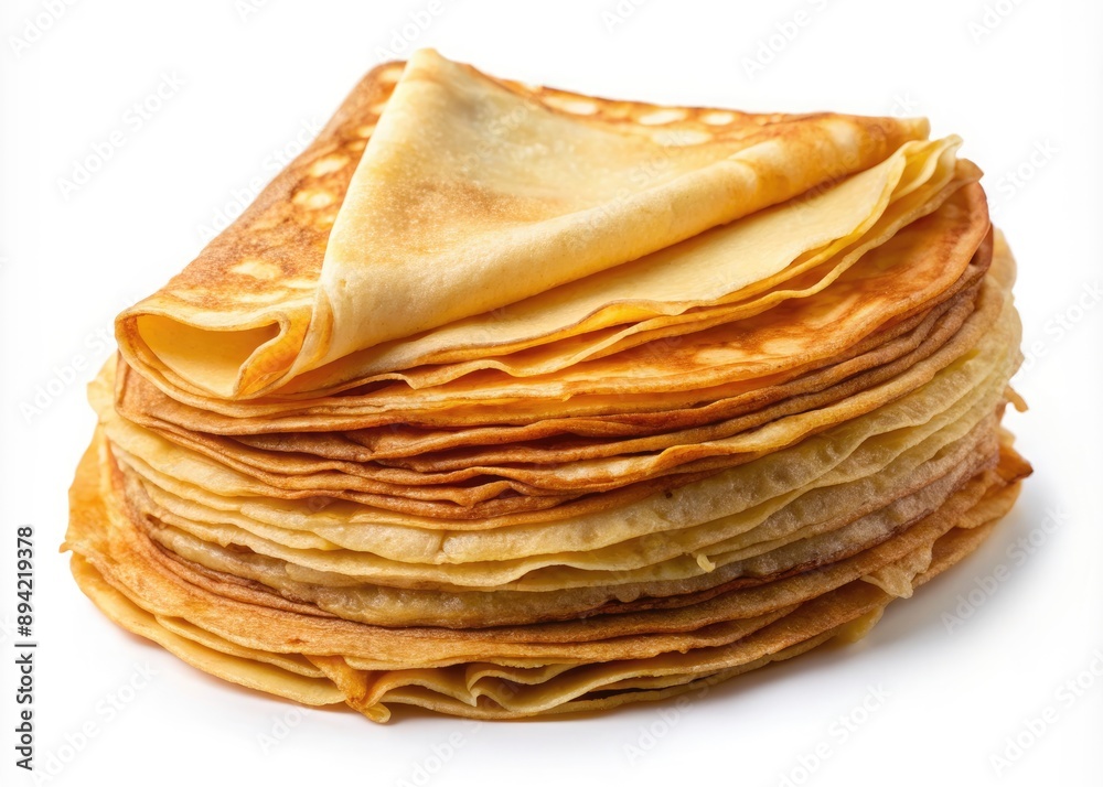 Delicate, thin French crepe with luscious golden brown color, subtle ...