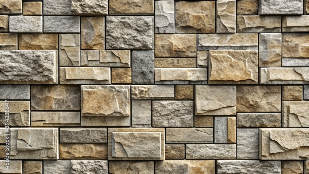 Natural stone-inspired concrete slabs with cut rock texture ...