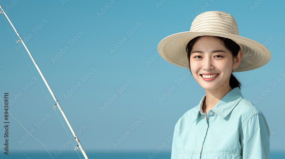 Realistic hyper-detailed portrait of a cheerful young Asian woman ...