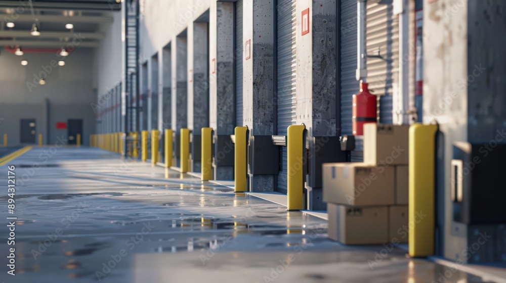 Loading docks with RFID technology and barcode scanning systems ...