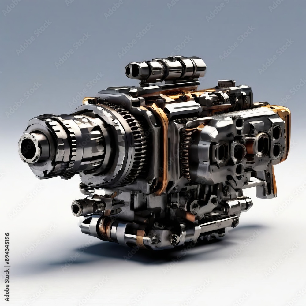 minigun a motorized machine gun with a high rate of fire and mul Stock ...