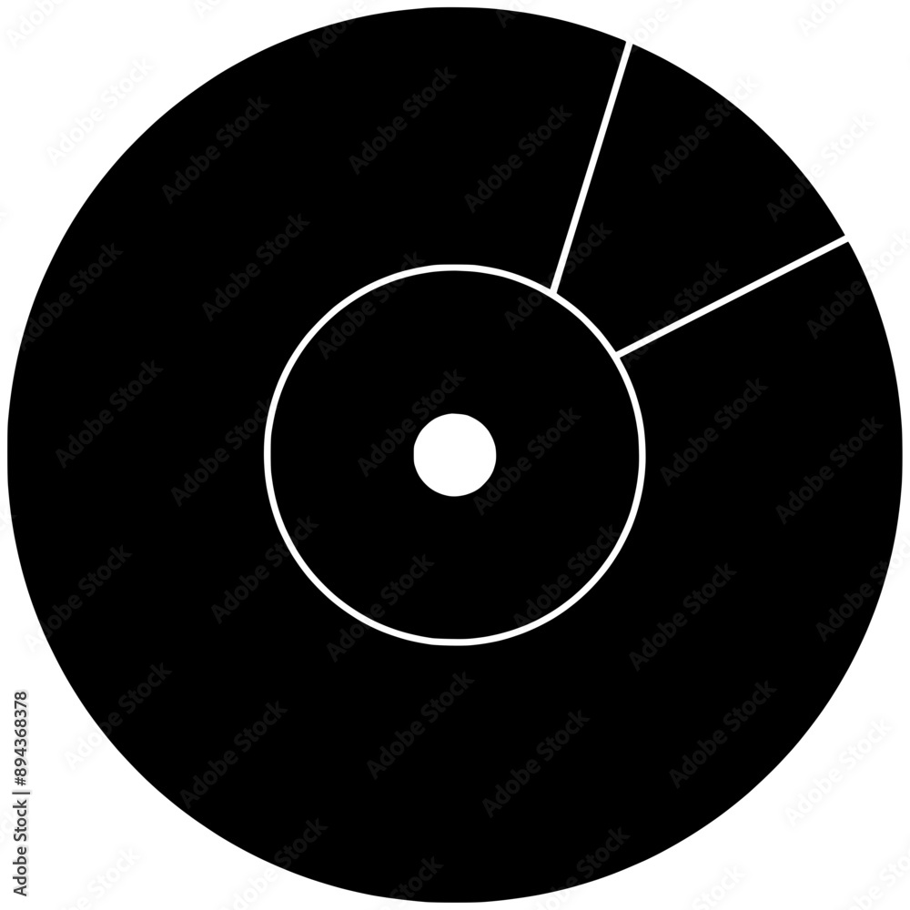 vinyl illustration music silhouette record logo disc icon retro outline ...