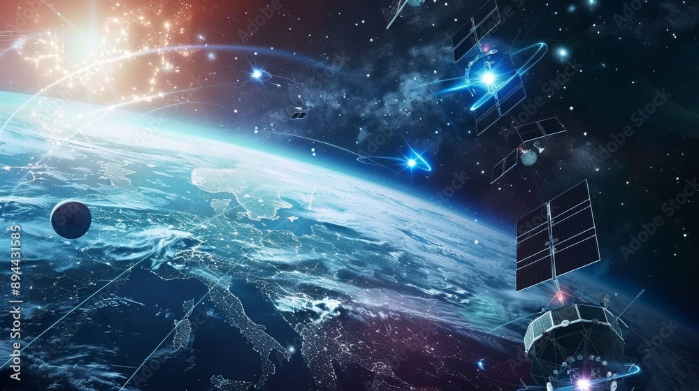 Advanced radar system used by operators to monitor space for defense ...