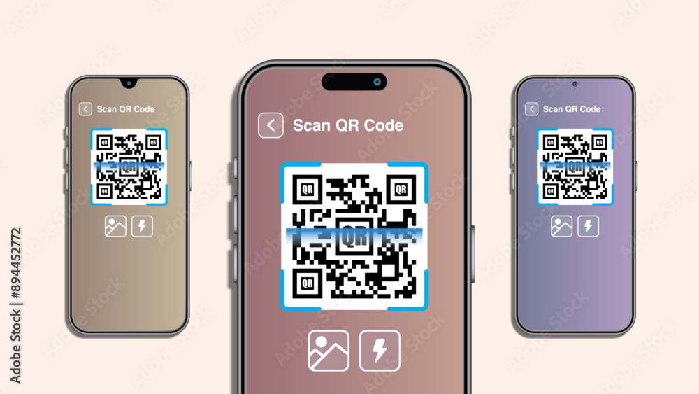 QR Code Verification Template with 'Scan QR Code' Text for ...