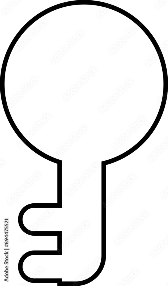 Keyhole icon. premium door key hole. Shape of lock of door. Pictogram ...