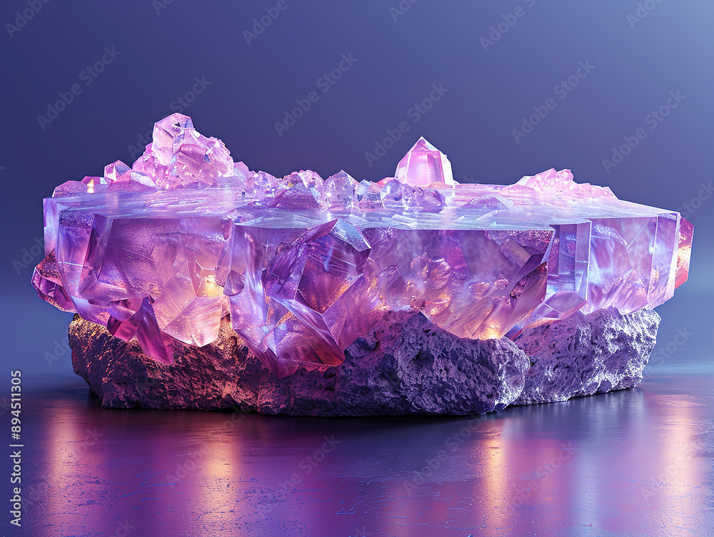 Crystal podium diamond 3d background display glass jewelry product ...