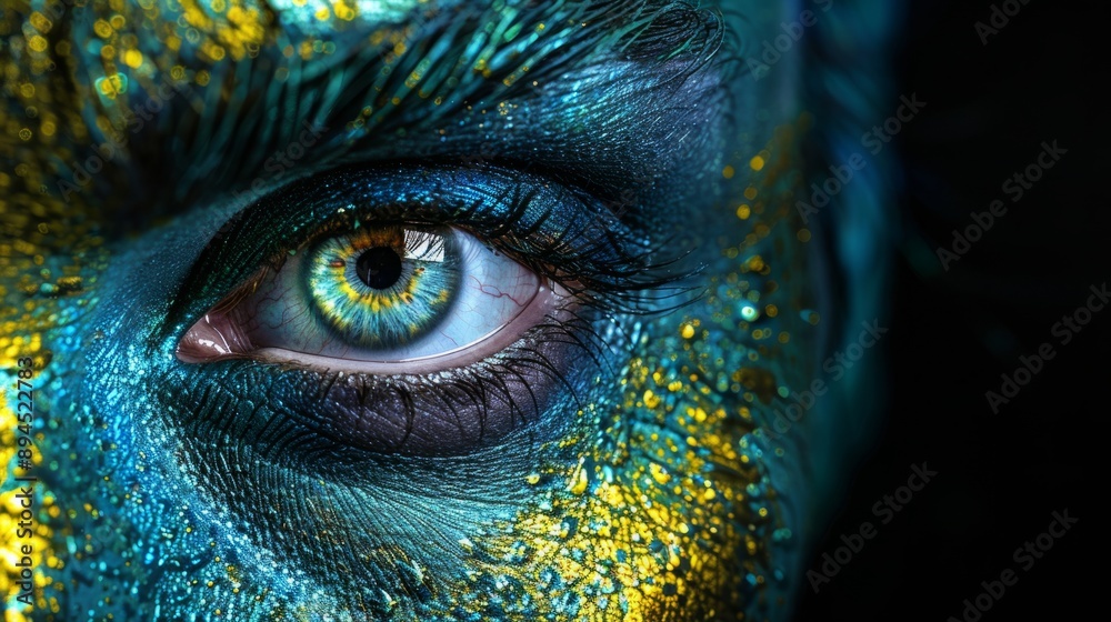 Commercial photo shoot, rich colors, breathe life into the eyes, show a ...