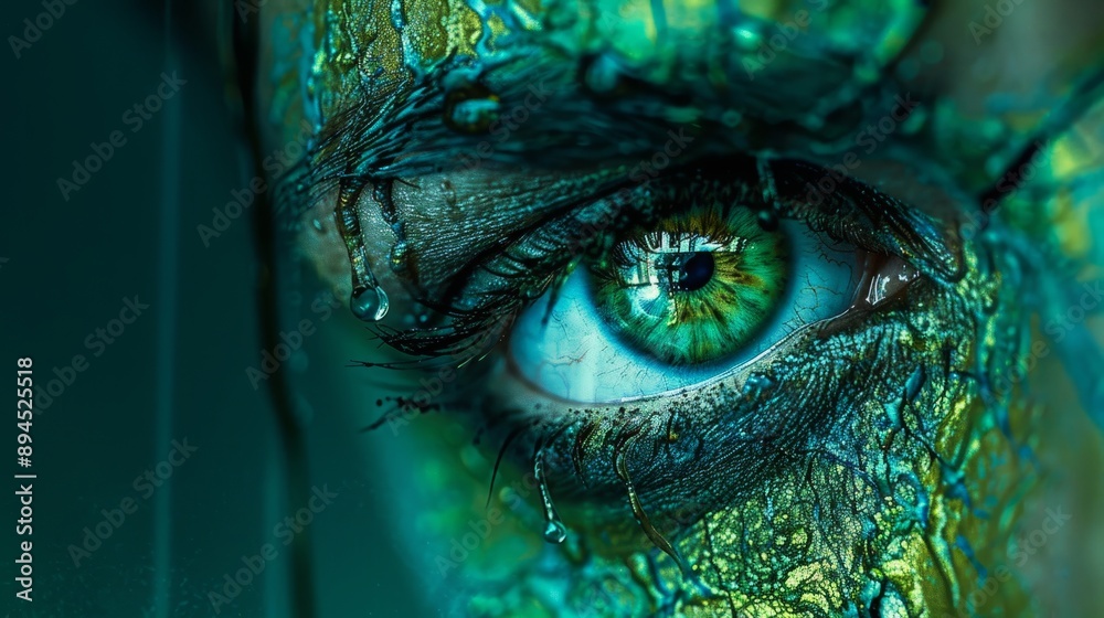 Commercial photo shoot, rich colors, breathe life into the eyes, show a ...