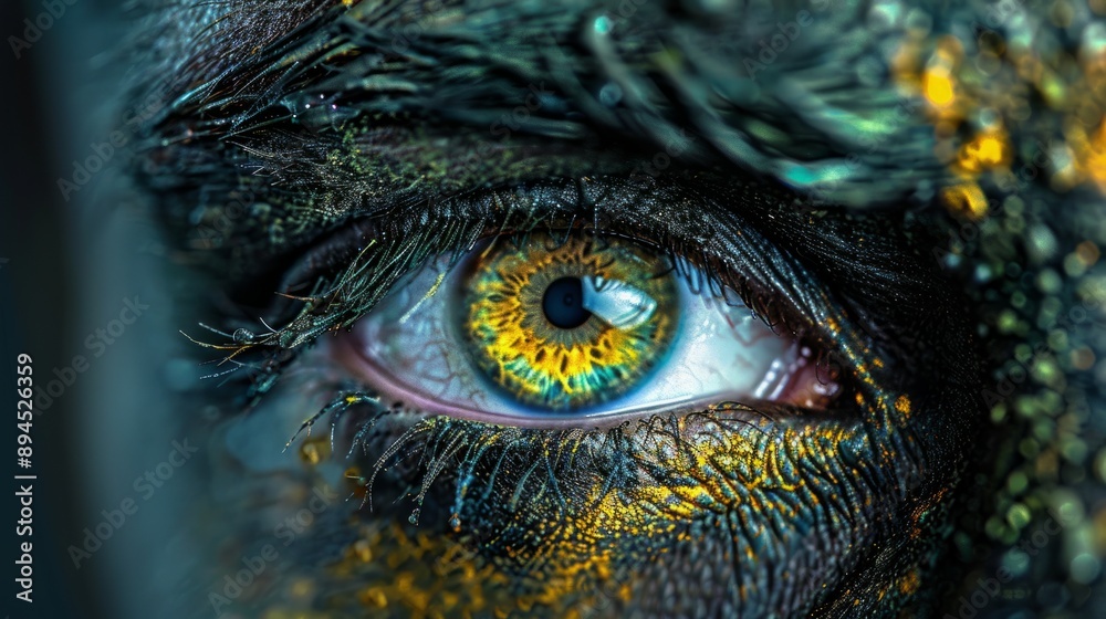 Commercial photo shoot, rich colors, breathe life into the eyes, show a ...