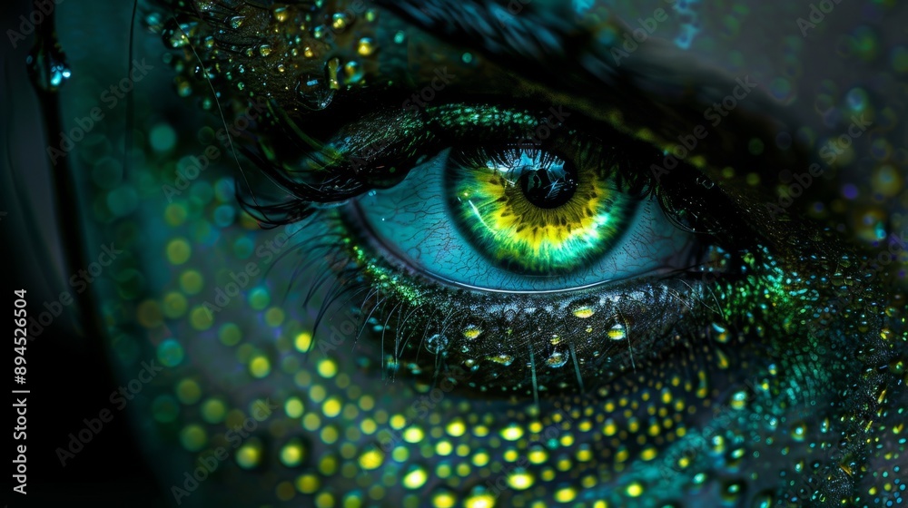 Commercial photo shoot, rich colors, breathe life into the eyes, show a ...