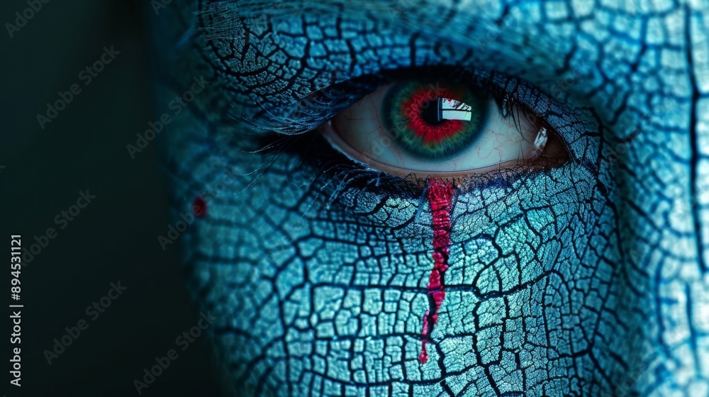 Commercial photo shoot, rich colors, breathe life into the eyes, show a ...