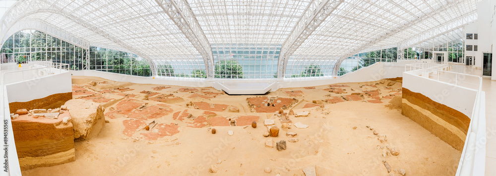 09 June 2024, Boljetin, Serbia: Famous archaeological landmark of ... 09 June 2024, Boljetin, Serbia: Famous archaeological landmark of ...