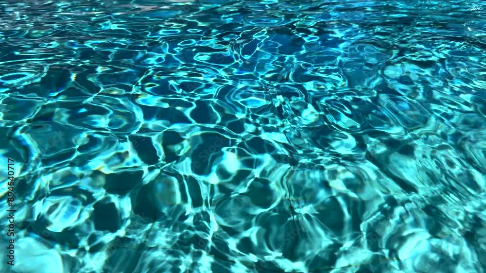 Water ripples, abstract blue color pool water wave, pure natural swirl ...