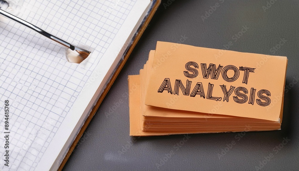 SWOT Analysis Concept Text on an Office Work Background Stock Photo ...