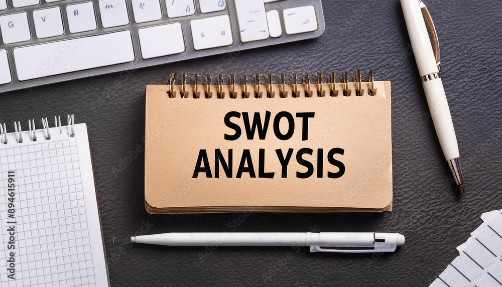 SWOT Analysis Concept Text on an Office Work Background Stock Photo ...
