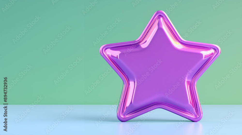 Stylish purple star image on a soft gradient background. This vibrant ...