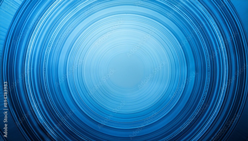 person in the tunnel, abstract blue background with circles, abstract ...