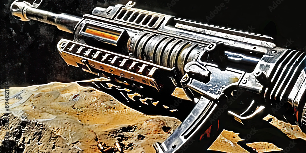 Lean & Mean Shooting: A modern, lightweight assault rifle, at the ready ...