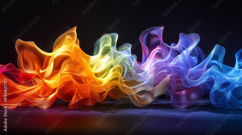 Light Spectrum Dynamics, Dynamics of a light spectrum captured in ...