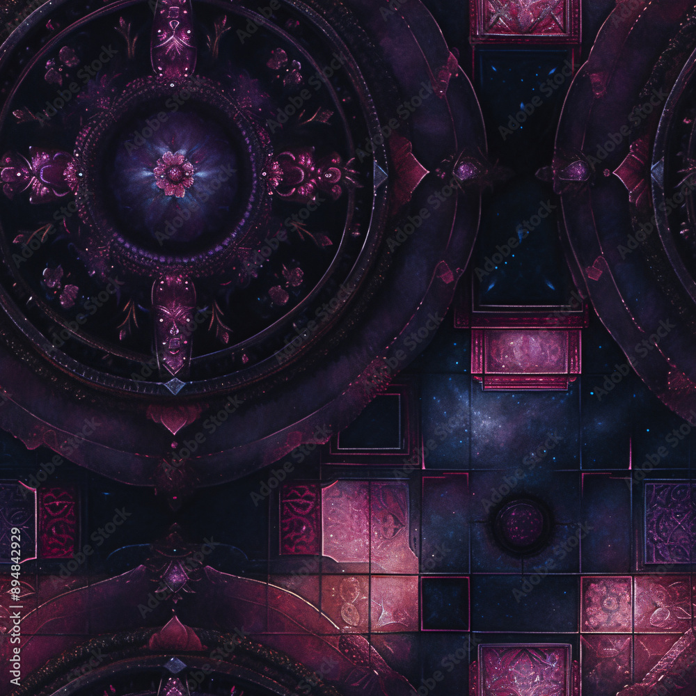 Gothic mandala pattern, with intricate and dark circular design, gothic ...