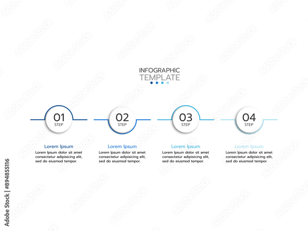 Timeline infographic template. 4 Step timeline infographics template ...