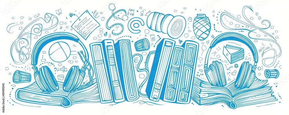 Educational and engaging coloring pages designed with blue line art of ...