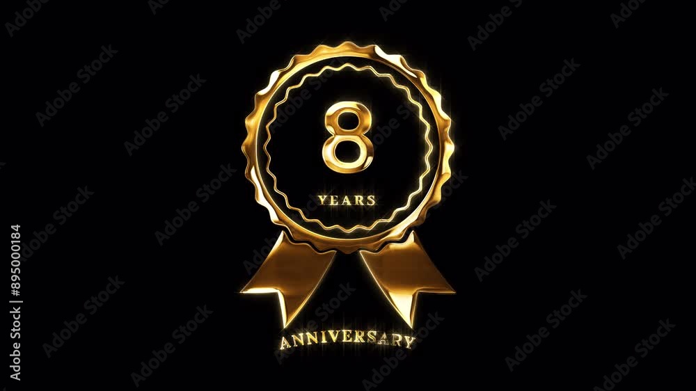 8th Anniversary Celebration. Happy 8 Years Anniversary Animation in ...