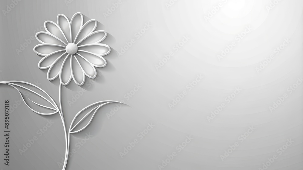 Condolence card with flower outline in loving memory , condolence ...