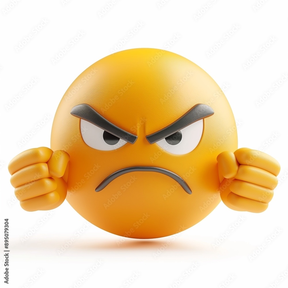 Angry emoji with clenched fists, perfect for expressing frustration in ...