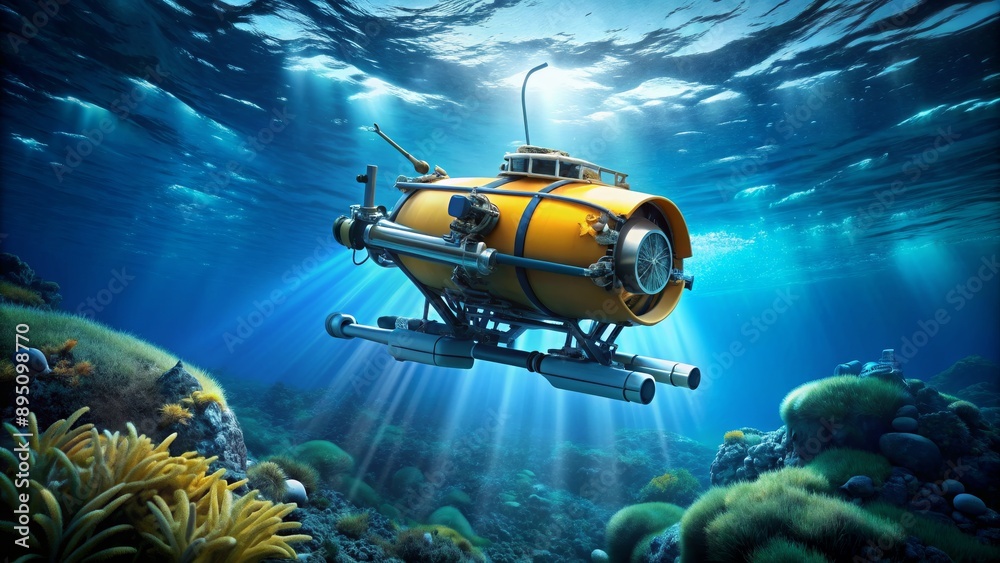 Foto de Submarine Exploration A Dive into the Ocean Depths, digital art ...