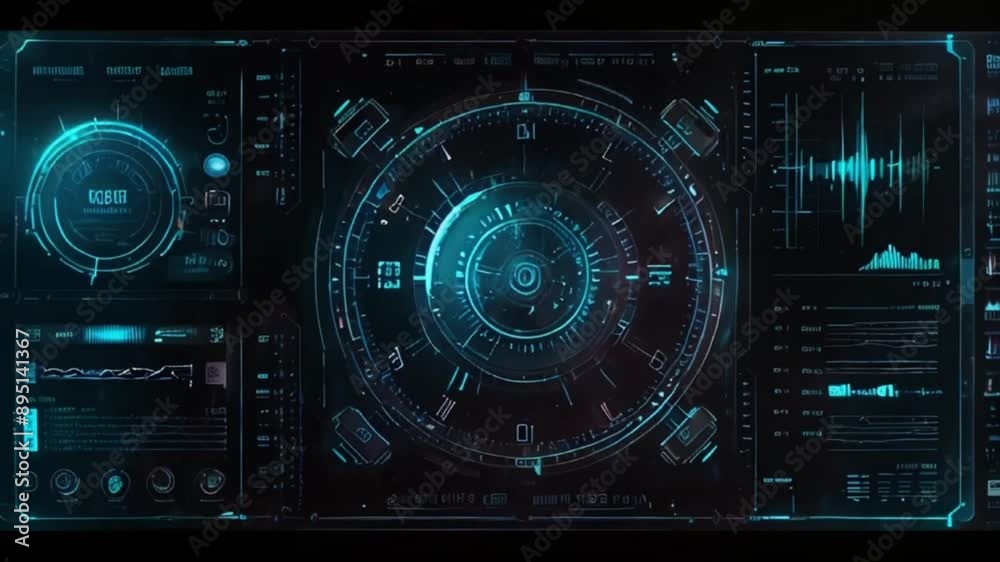 Hud Frame Digital Technology Sci-fi Frame Interface. HUD concept design ...