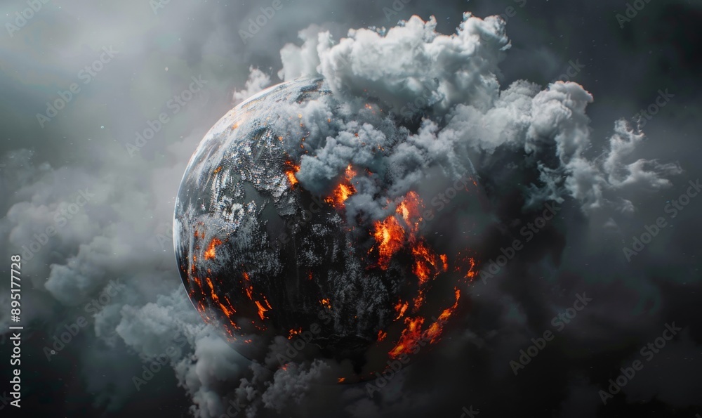 Poisonous gases engulf the planet's surface, a chilling testament to ...