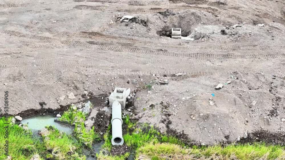 construction of waste disposal infrastructure, culverts installed in ...