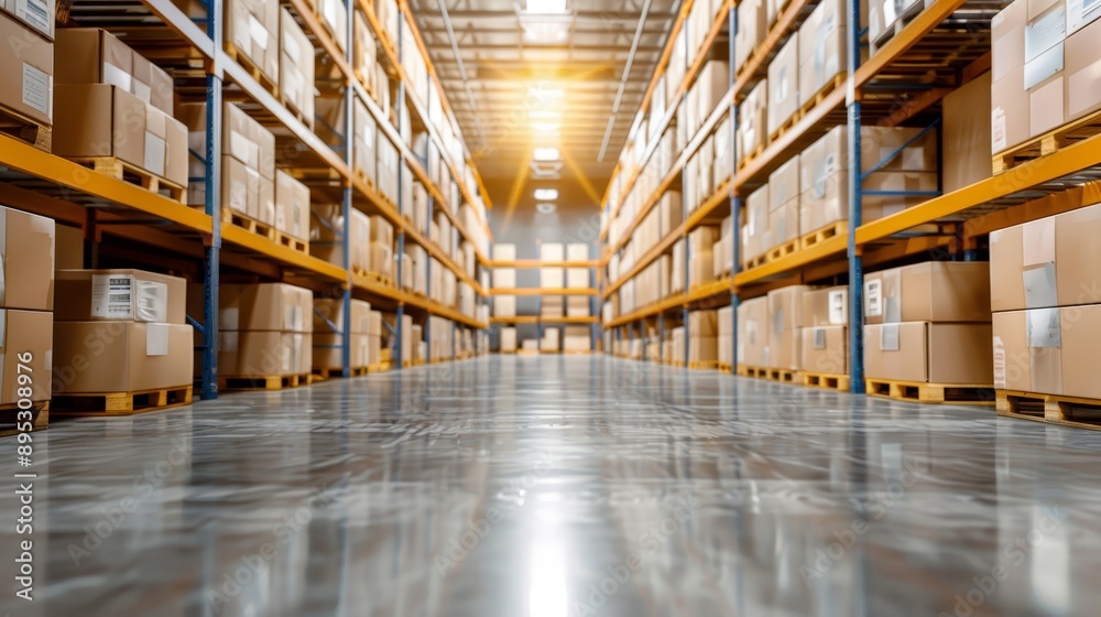 Commercial facility with expansive warehouse space, high ceilings ...