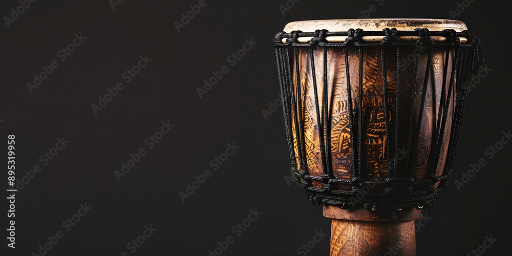 Rhythms of Tradition: Detailed African Drum, Cultural Art Stock Photo ...