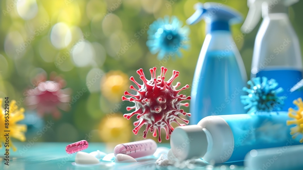 Germ Free Zone Thoroughly Cleaned Area or Objects Labeled as Sanitized ...