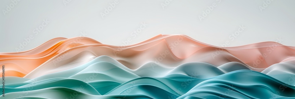 A soft and elegant abstract background featuring three layers of ...