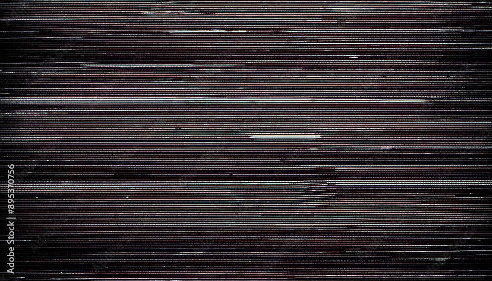Foto de Seamless retro VHS scanlines or TV signal static noise overlay pattern for television ...