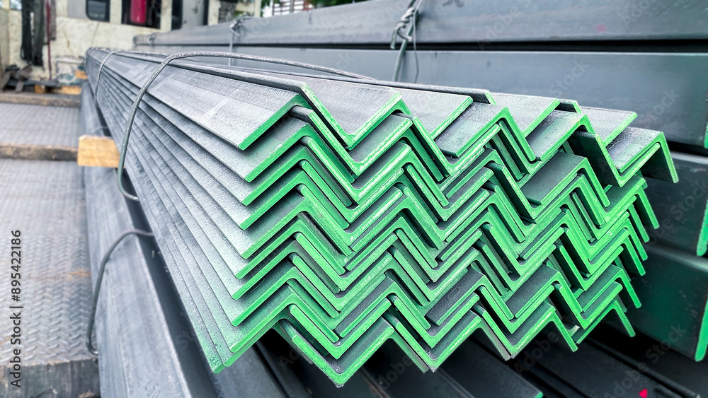 Equal Angles Steel angle iron Metal profile angle in packs at the ...