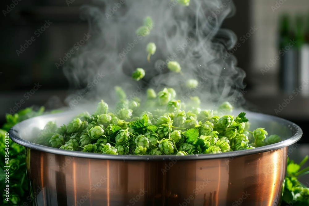 Experience the vivid transformation as dry aroma hops are added to the ...