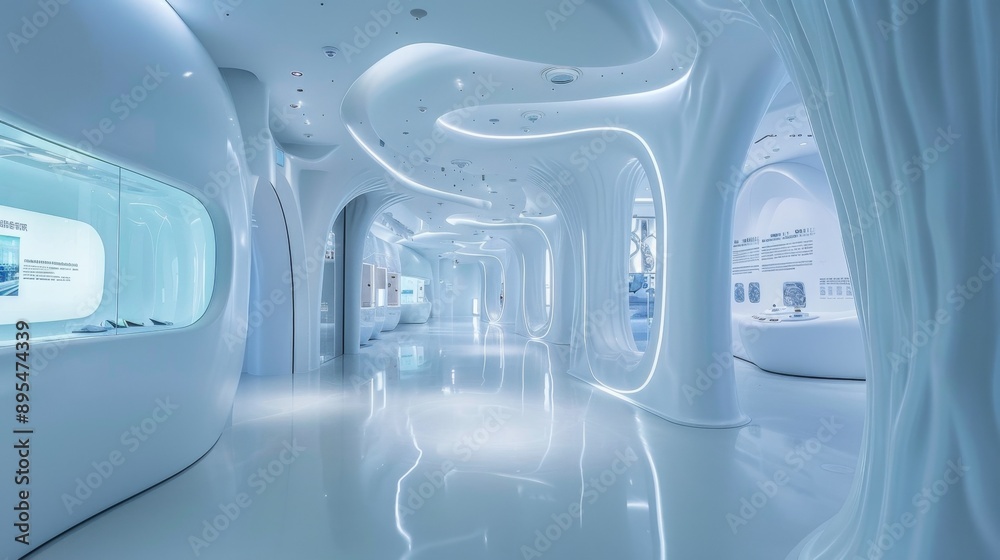 Technology Exhibition Hall Featuring Tubular Structures and Technology ...