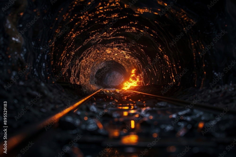 Tunneling vertical shafts for strip mining involves intricate setup and ...