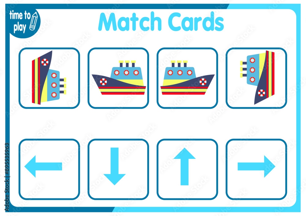 Educational worksheet for preschool children. Orientation in space ...