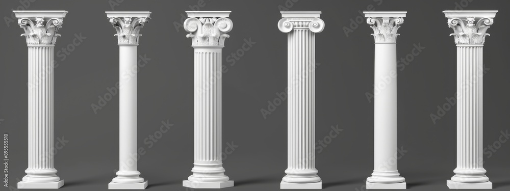 Majestic 3D Greek and Roman Architectural Elements: White Marble ...
