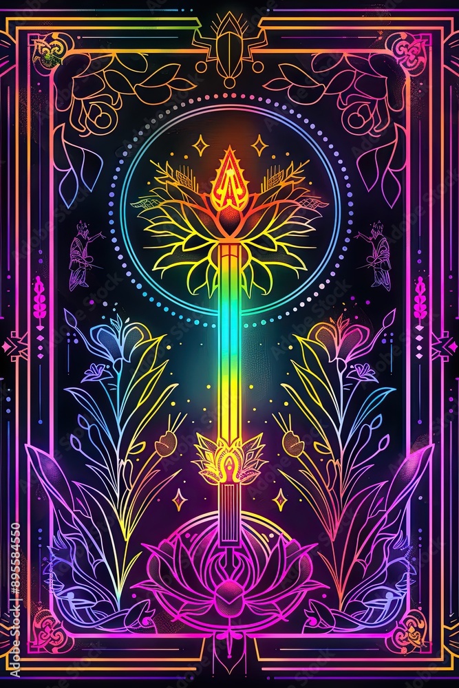 Neon Glitter Sample - Vibrant Neon Color Palette with Dazzling Glitter ...