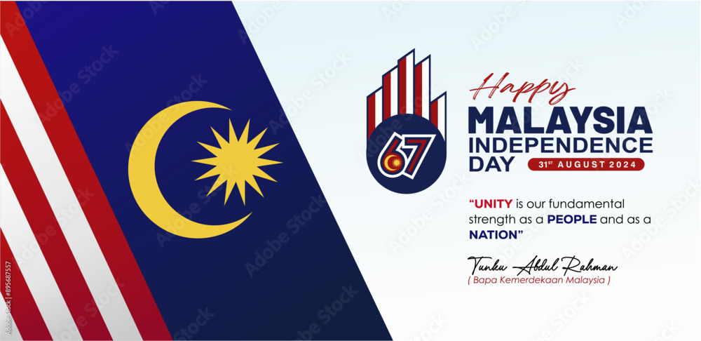 67th Malaysia Independence Day 2024 design, poster, banner, background ...