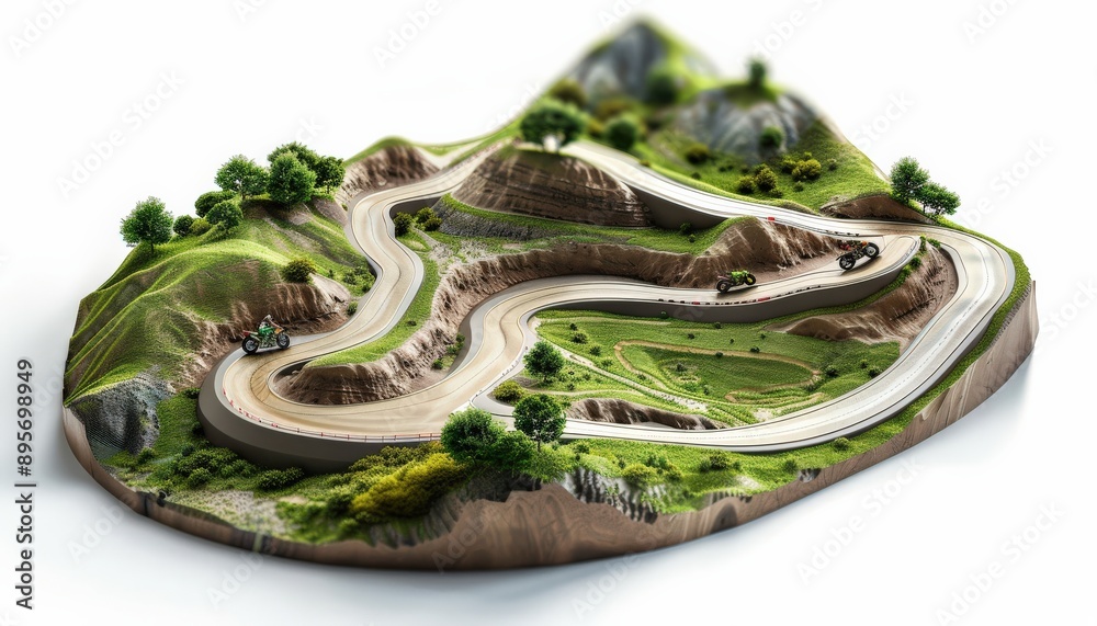 high mountain Motorcycle racing track , Various designs for designing ...