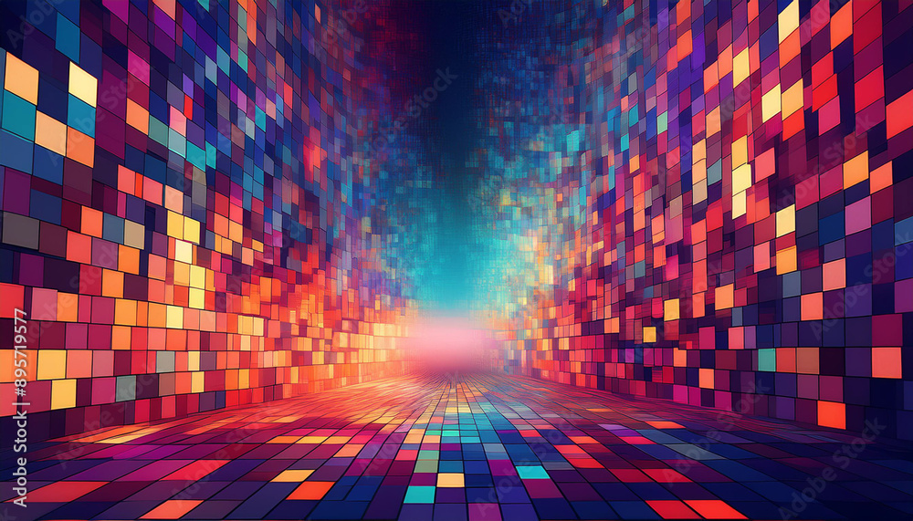 One Point Perspective | Background | Graphic Stock Illustration | Adobe ...