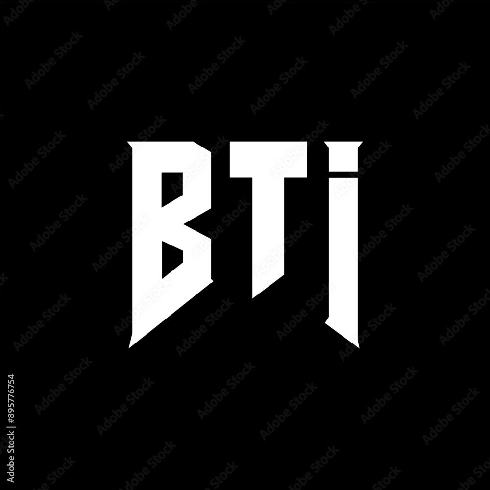 BTI letter logo design for technology company. BTI logo design black ...