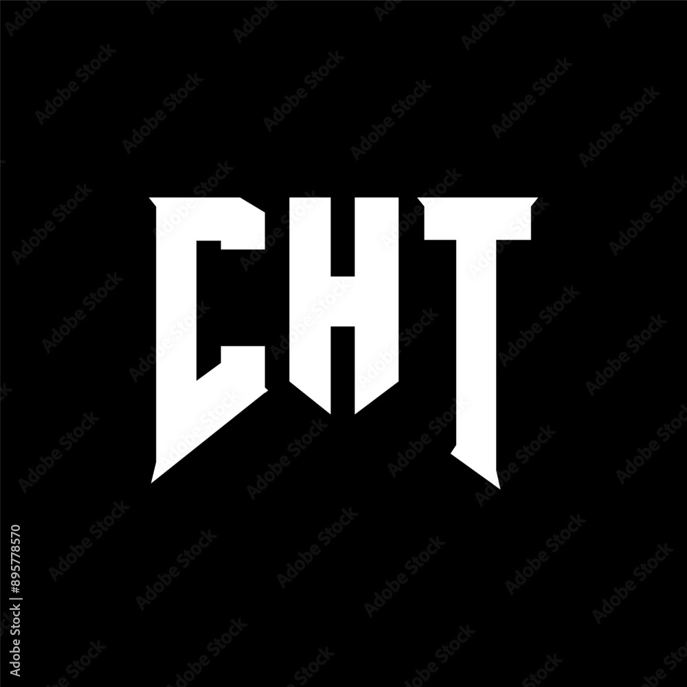CHT letter logo design for technology company. CHT logo design black ...